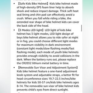 REI | Accessories | Exclusky Kids Helmet With Led Light And Removable ...